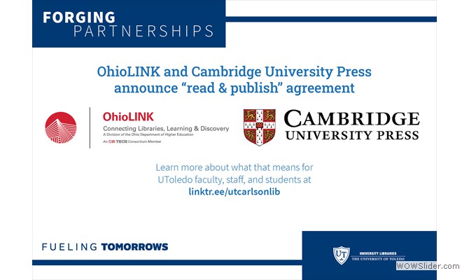 Welcome to the University of Toledo Libraries