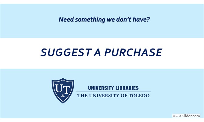 Welcome to the University of Toledo Libraries